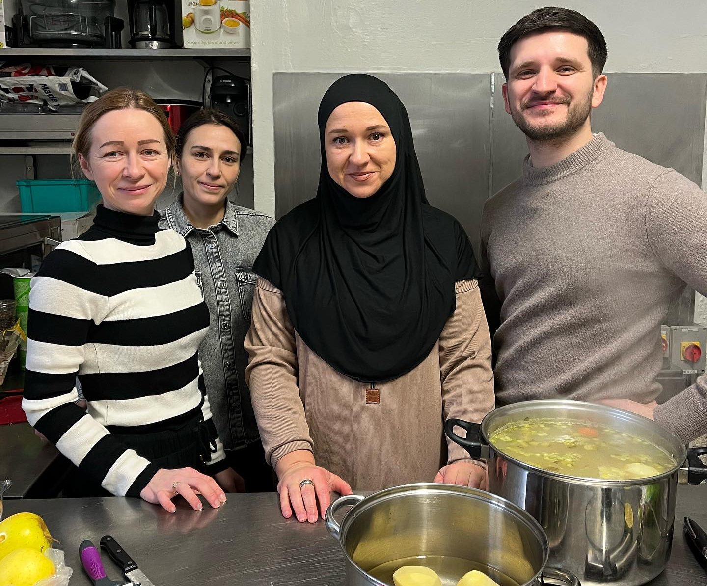 Our amazing kitchen team - Leeds UCA